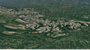 Map of Ural Mountains – Beautiful Peaks