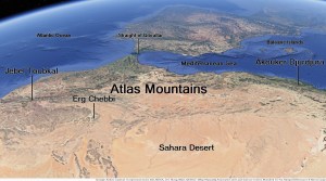 Map of Atlas Mountains – Beautiful Peaks